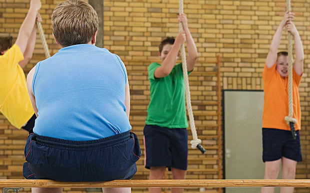 Obese Children Exercising
